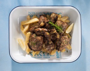Kota Menu | 3 or 5 Piece Coalgrilled Chicken & Chips | Greek Food | Nikos