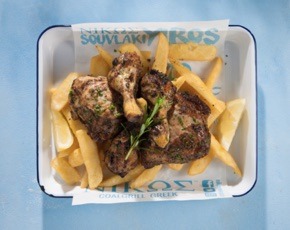 Kota Menu | 3 or 5 Piece Coalgrilled Chicken & Chips | Greek Food | Nikos