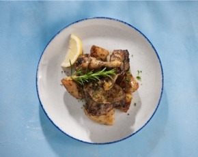 Kota Menu | 3 or 5 Piece Coalgrilled Chicken & Chips | Greek Food | Nikos